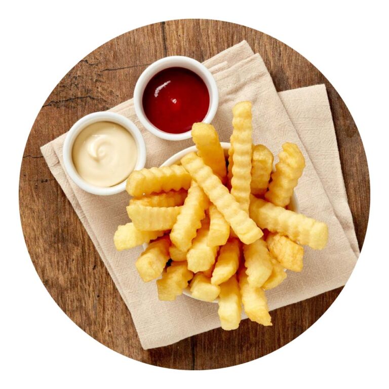 Papas Fritas Crinkle – Corte Acordeón – Caja 10 kg – Global Frozen